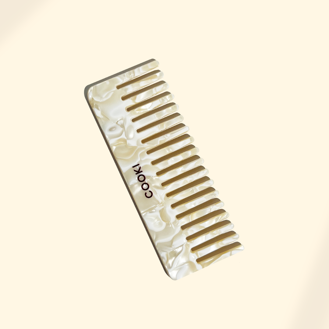 Limited-Edition Cream Acetate Comb – Cooki Haircare